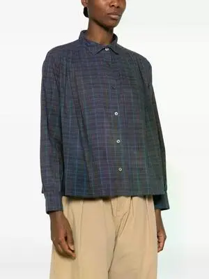 MOISMONT Carmen Checked Gathered Shirt
