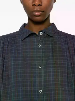 MOISMONT Carmen Checked Gathered Shirt