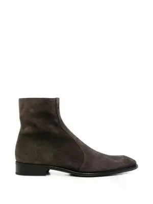 Saint Laurent Suede Side-zip Desert Boots