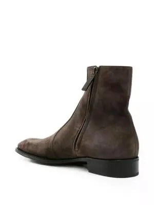 Saint Laurent Suede Side-zip Desert Boots
