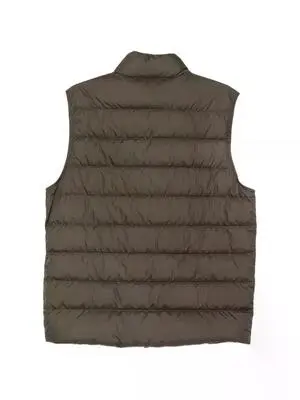 Moncler Quilted Logo-patch Gilet - Green