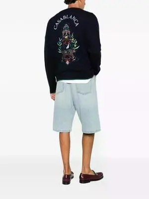 Casablanca Logo-embroidered V-neck Cardigan
