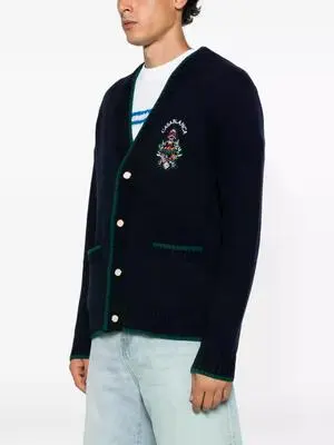 Casablanca Logo-embroidered V-neck Cardigan