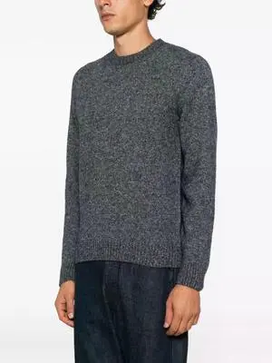 Corneliani Ribbed-trim Marl-effect Sweater