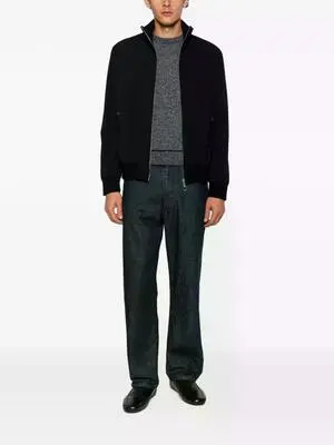 Corneliani Ribbed-trim Marl-effect Sweater