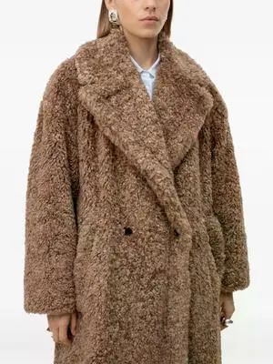 Hugo Oversized-fit Teddy Coat With Double-breasted Closure