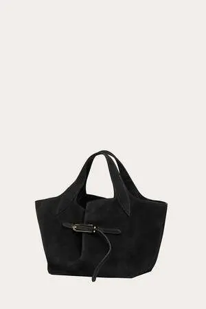 LIFFNER Belted Tote Mini Suede - Black