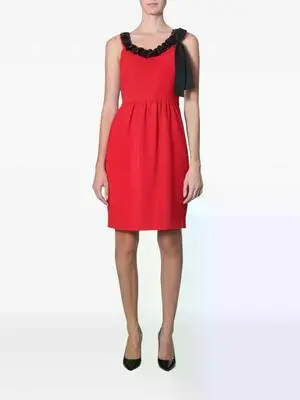 Moschino Chain Bow Dress - Red
