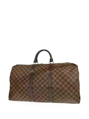 LOUIS VUITTON 2007 Damier Keepall 50 Duffle Bag - Brown