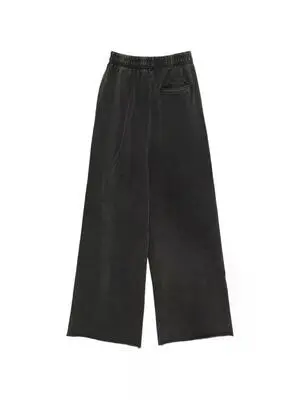 ENTIRE STUDIOS Faded-effect Wide-leg Track Pants - Grey