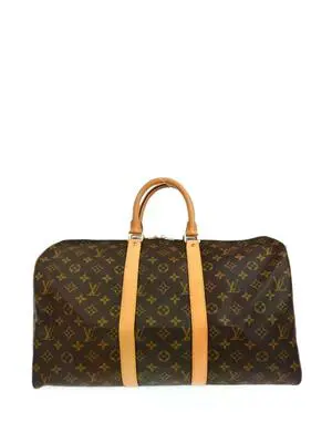 LOUIS VUITTON 2013 Monogram Keepall Luggage Bag - Brown