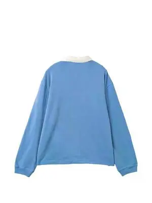 JORDAN Flight Essentials Rugby Long-sleeve Polo Shirt - Blue