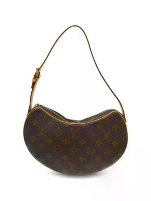 LOUIS VUITTON 2002 Pm Monogram Croissant Shoulder Bag - Brown