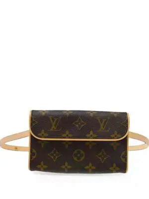 LOUIS VUITTON 2005 Monogram Pochette Florentine Belt Bag - Brown