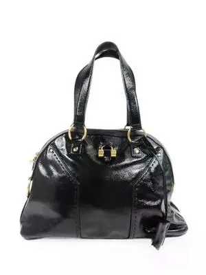 Saint Laurent Muse Patent-leather Shoulder Bag - Black