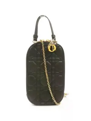 Dior Cannage Call'in Shoulder Bag - Black