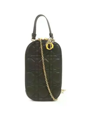 Dior Cannage Call'in Shoulder Bag - Black