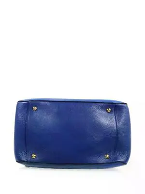 Miu Miu 2-way Buckled Calf Leather Shoulder Bag - Blue