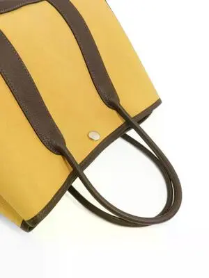 Hermès Tpm Garden Party Toile H Tote Bag - Yellow