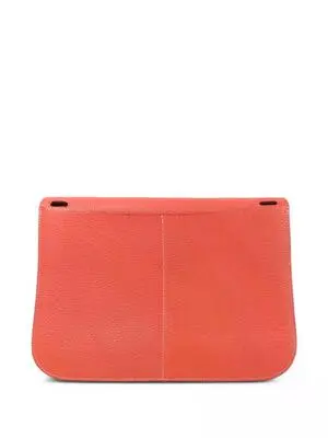 Hermès 2018 31 Halzan Leather Shoulder Bag - Orange