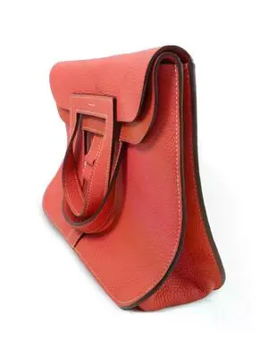 Hermès 2018 31 Halzan Leather Shoulder Bag - Orange
