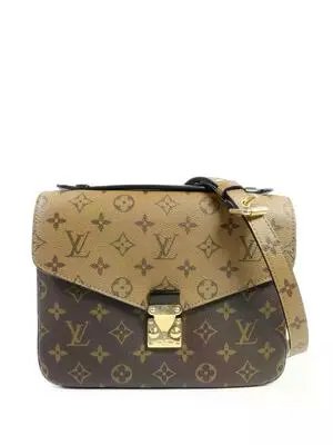 LOUIS VUITTON Pochette Metis Monogram Reverse Tote Bag - Brown