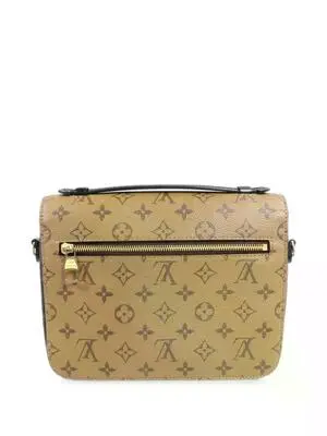 LOUIS VUITTON Pochette Metis Monogram Reverse Tote Bag - Brown