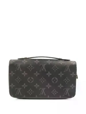 LOUIS VUITTON Xl Eclipse Zippy Monogram Clutch Bag