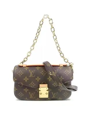LOUIS VUITTON Metis East West Tote Bag - Brown