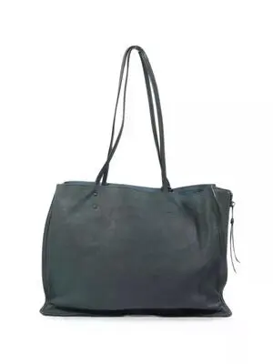 Prada Glace Leather Tote Bag - Blue