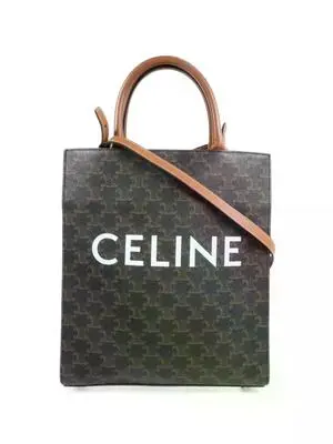 Celine Triomphe Cabas Tote Bag - Brown