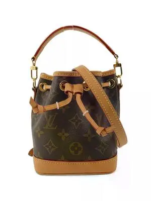 LOUIS VUITTON Nano Noeé Monogram Bucket Bag - Brown