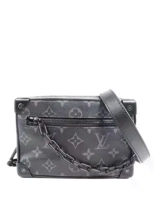LOUIS VUITTON Mini Soft Trunk Monogram Eclipse Shoulder Bag - Black