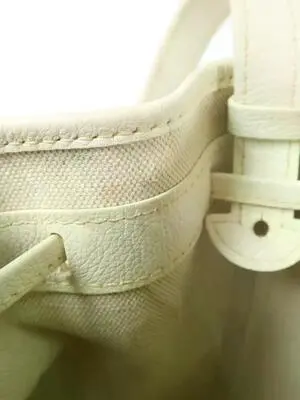 Goyard Petit Flot Patterned Bucket Bag - White