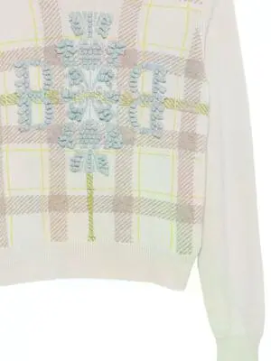 BARRIE Tartan Thistle Sweater