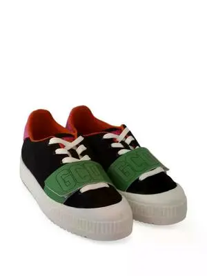 Gcds Logo-strap Suede Sneakers