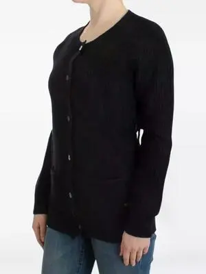 John Galliano Ribbed-knit Wool Cardigan