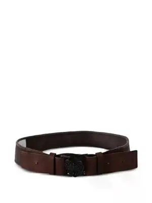 Ermanno Scervino Logo-buckle Leather-trim Belt