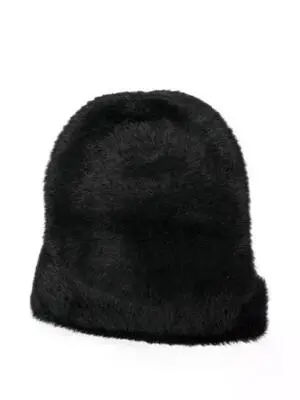 HOUSE OF ERRORS Logo-embroidered Faux-fur Beanie Hat