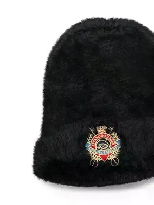 HOUSE OF ERRORS Logo-embroidered Faux-fur Beanie Hat