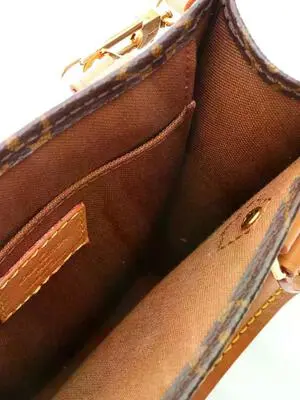 LOUIS VUITTON 2020 Monogram Petit Sac Plat Satchel