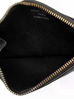 LOUIS VUITTON 2021-2026 Monogram Eclipse Reverse Taigarama Coin Card Holder
