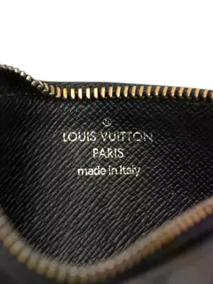 LOUIS VUITTON 2021-2026 Monogram Eclipse Reverse Taigarama Coin Card Holder