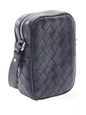 Bottega Veneta 2020-2026 Small Nappa Intrecciato Camera Bag Crossbody Bag - Black