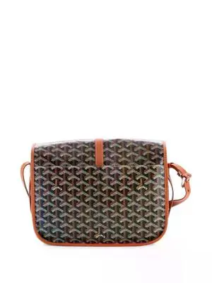 Goyard Belvedere Ii Messenger Bag Coated Canvas Mm Crossbody Bag - Black