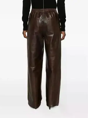 Simkhai Elasticated-waist Leather Trousers