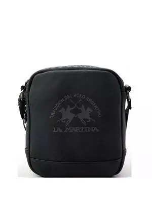 LA MARTINA Logo-print Messenger Bag - Black