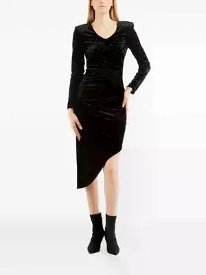 Patrizia Pepe Asymmetric Ruched Dress