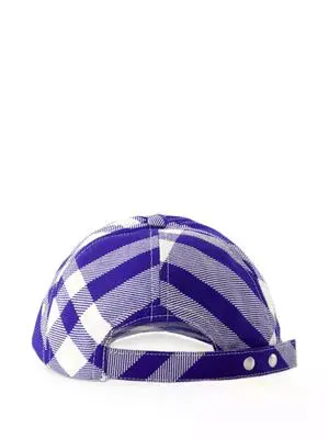 Burberry Check-pattern Wool Baseball Cap