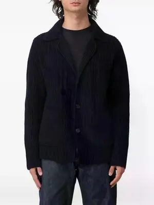 BROOKSFIELD Button-down Wool Cardigan - Blue